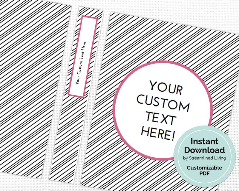 Cool Black And White Binder Covers