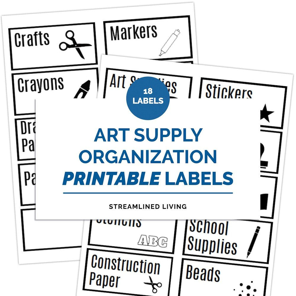 Label All the Things Printable Home Organization Bundle – Streamlined ...