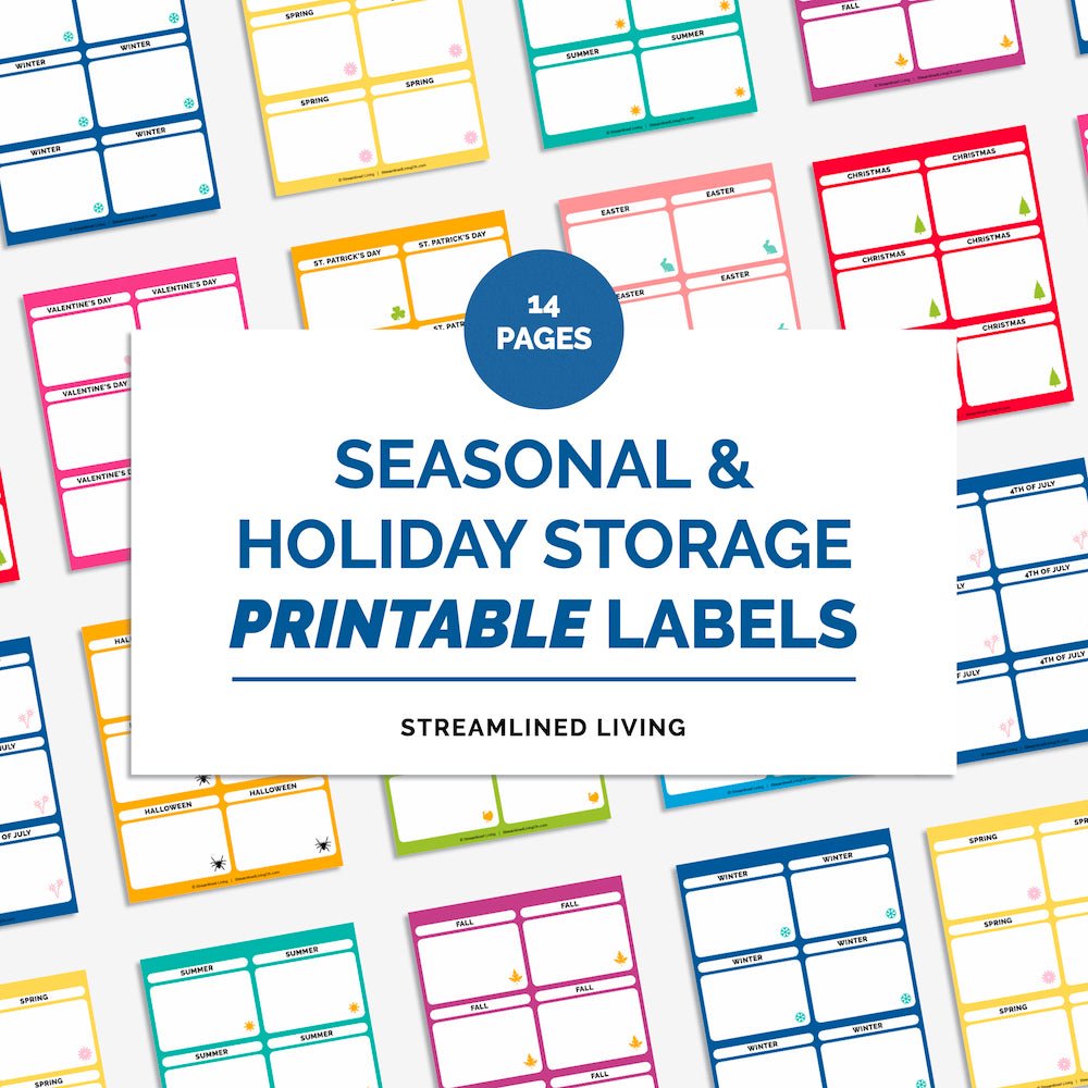 Label All the Things Printable Label Bundle – Streamlined Living